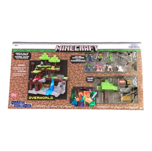 Jada Toys | Toys | New Minecraft Nanofigs Nano Scene Overworld Metal ...